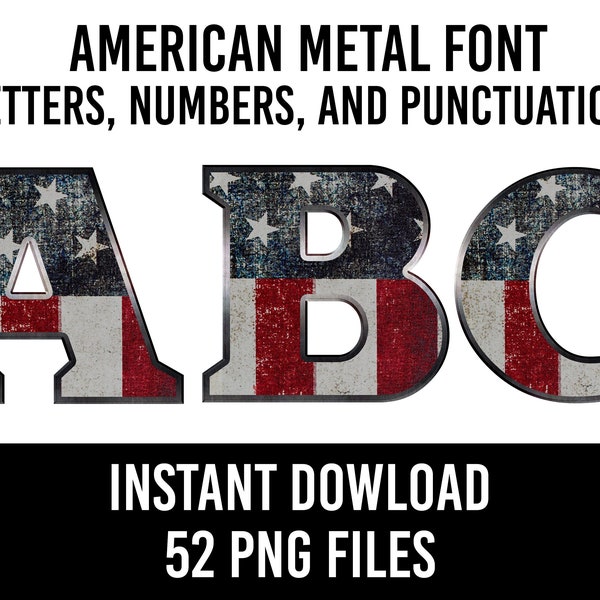 Patriotic Letters - Etsy