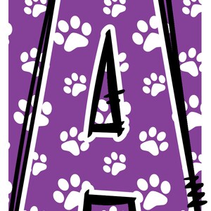 Paw Print Alphabet, Dog Doodle Font, Paw Print Background, Dog Letters ...