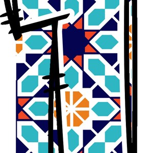 Talavera Alphabet Doodle Font Letters Mexican Tile Numbers Azulejo ...