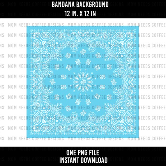 Blue Bandana Pattern Clipart