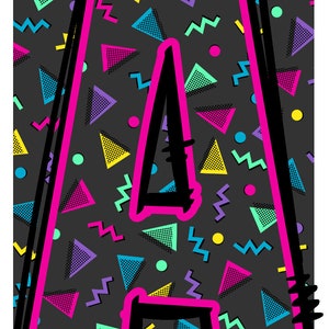 80s Alphabet Doodle Font 90s Letters Retro Numbers PNG Eighties Alpha ...