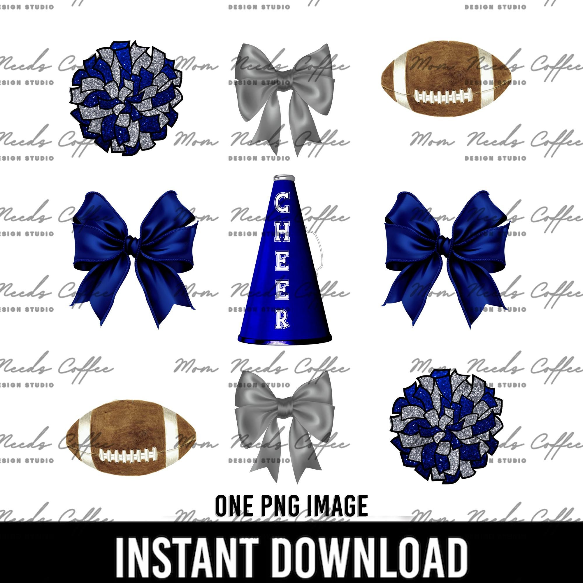 Cheer Football Coquette Bows PNG, Gameday Sublimation, Cut and Print ...