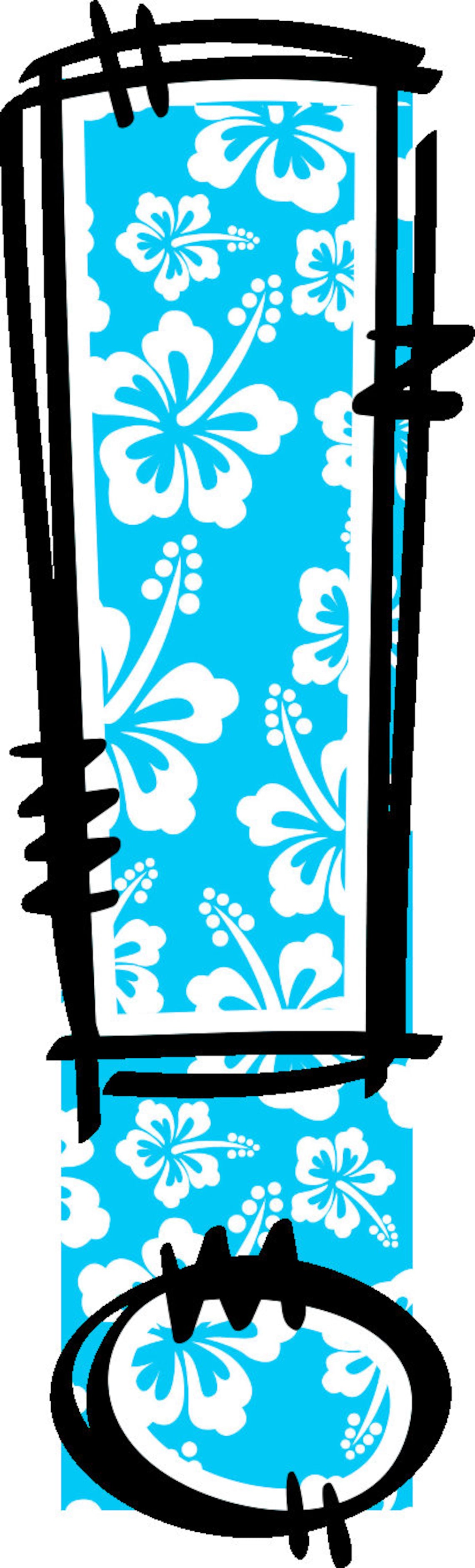 Hawaiian Alphabet Tropical Doodle Font Letters Summer Numbers PNG Font ...