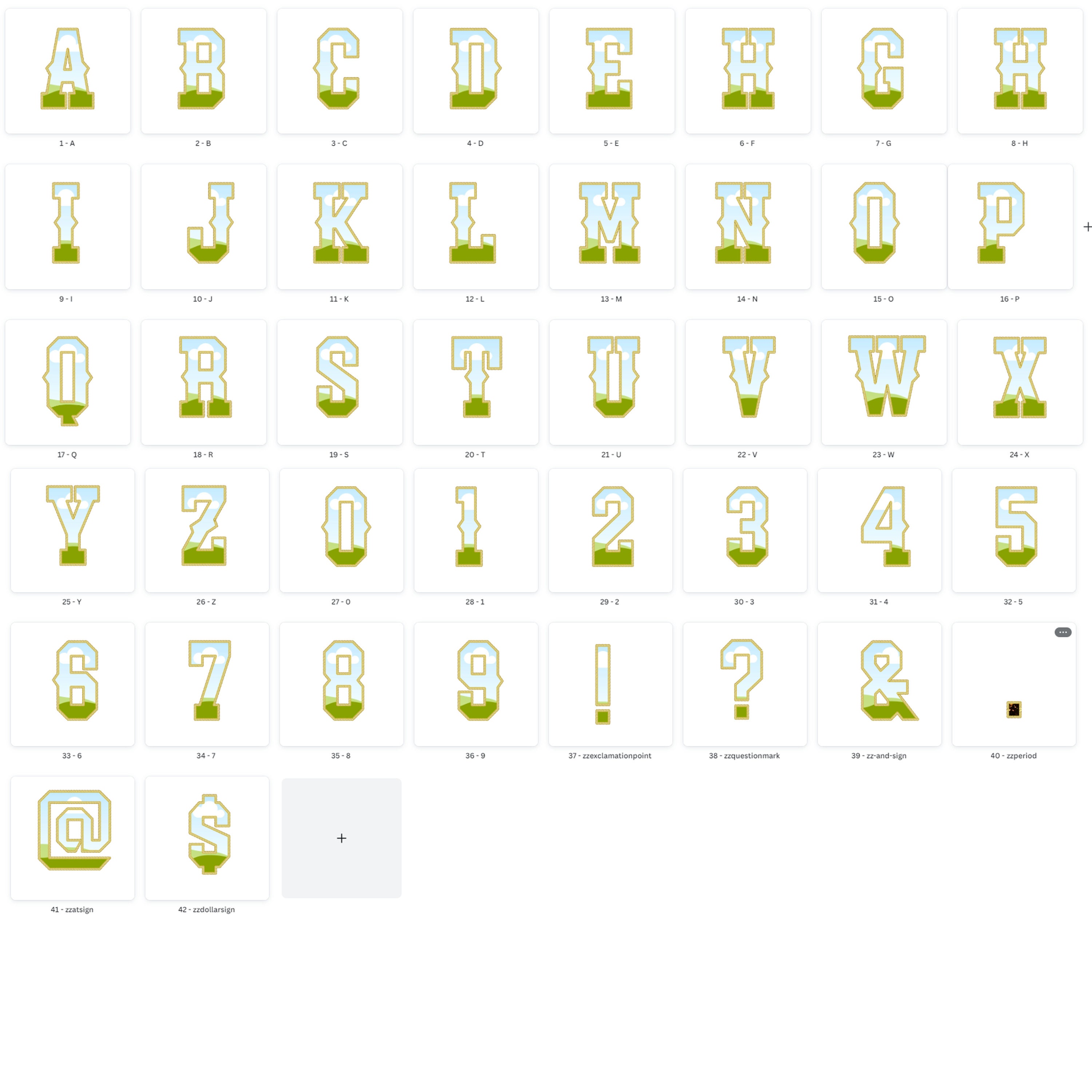 Canva Frames Template, Western Embroidery Font, Fillable Letters ...