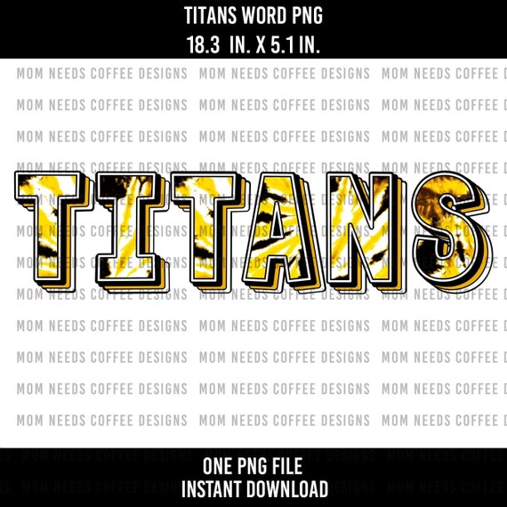 Titans PNG Transfer Mascot Digital Download PNG Tie-dye - Etsy