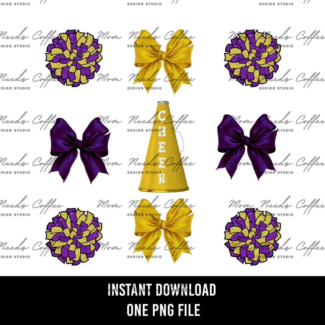 Cheer Football Coquette Bows PNG, Gameday Sublimation, Cut and Print ...