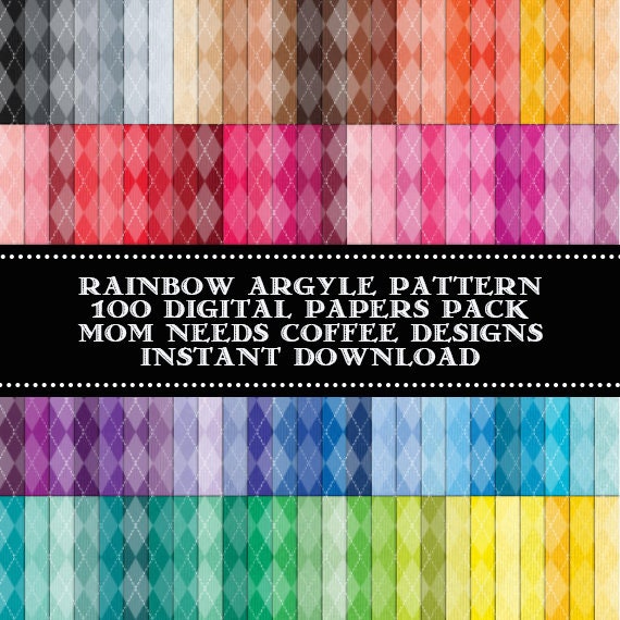 Argyle Digital Paper Argyle Digital Papers Argyle Pattern - Etsy