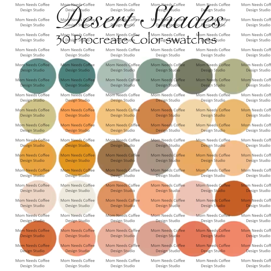 Desert Procreate Southwestern Color Palette Neutral Colors Procreate ...