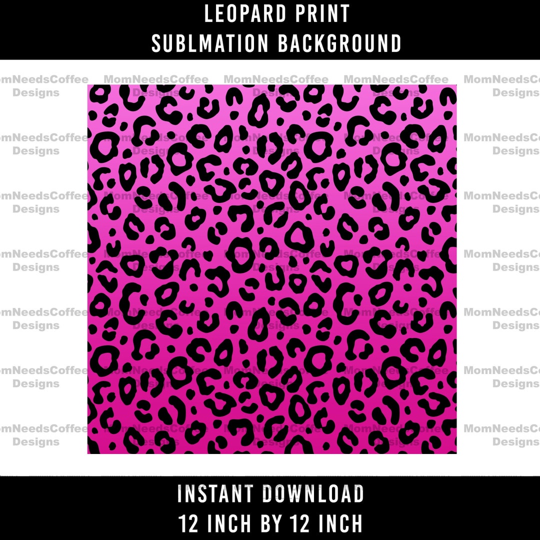 Pink Leopard Print Sublimation Background Pink Leopard Print PNG ...