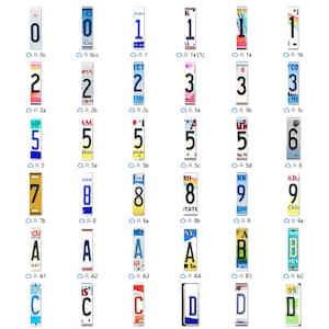 License Plate Alphabet, 101 Letters, License Plate Numbers, PNG, JPG ...