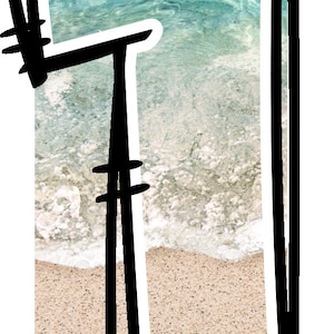 Beach Alphabet Doodle Font, Summer Letters, Numbers PNG Font, Beach ...