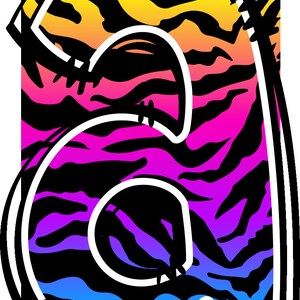 Animal Print Alphabet Doodle Font Letters Zebra Print Numbers PNG ...