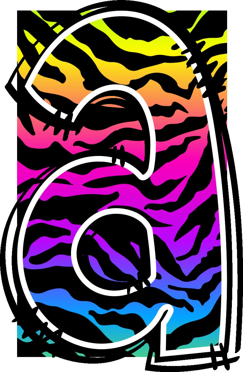 Animal Print Alphabet Doodle Font Letters Zebra Print Numbers PNG ...