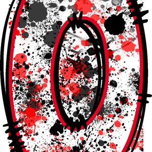 Red and Black Alphabet, Doodle Font, Letters, Sports Alpha, Team Name ...