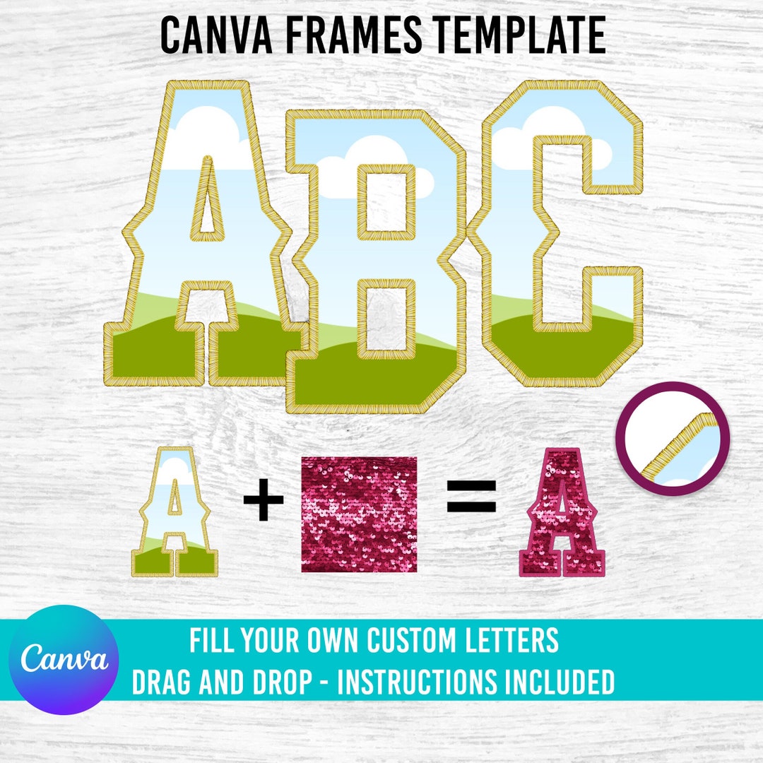 Canva Frames Template, Western Abcs, Cowboy Style, Canva Letter Frame ...