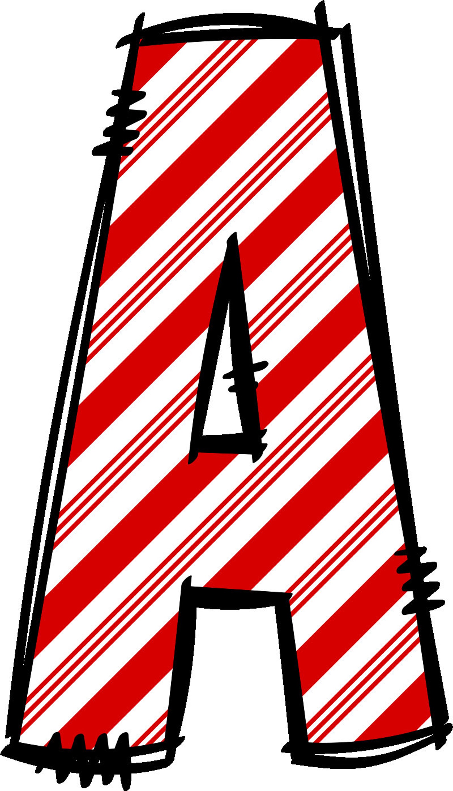 Christmas Alphabet Candy Cane Doodle Font Snowflake Fonts - Etsy