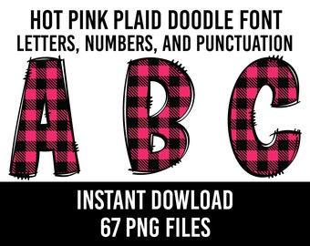 Hot Pink Letters Png - Etsy