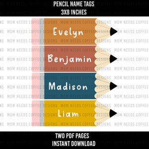 Classroom Name Tags, Pencil Classroom Name Labels, Classroom Decor ...