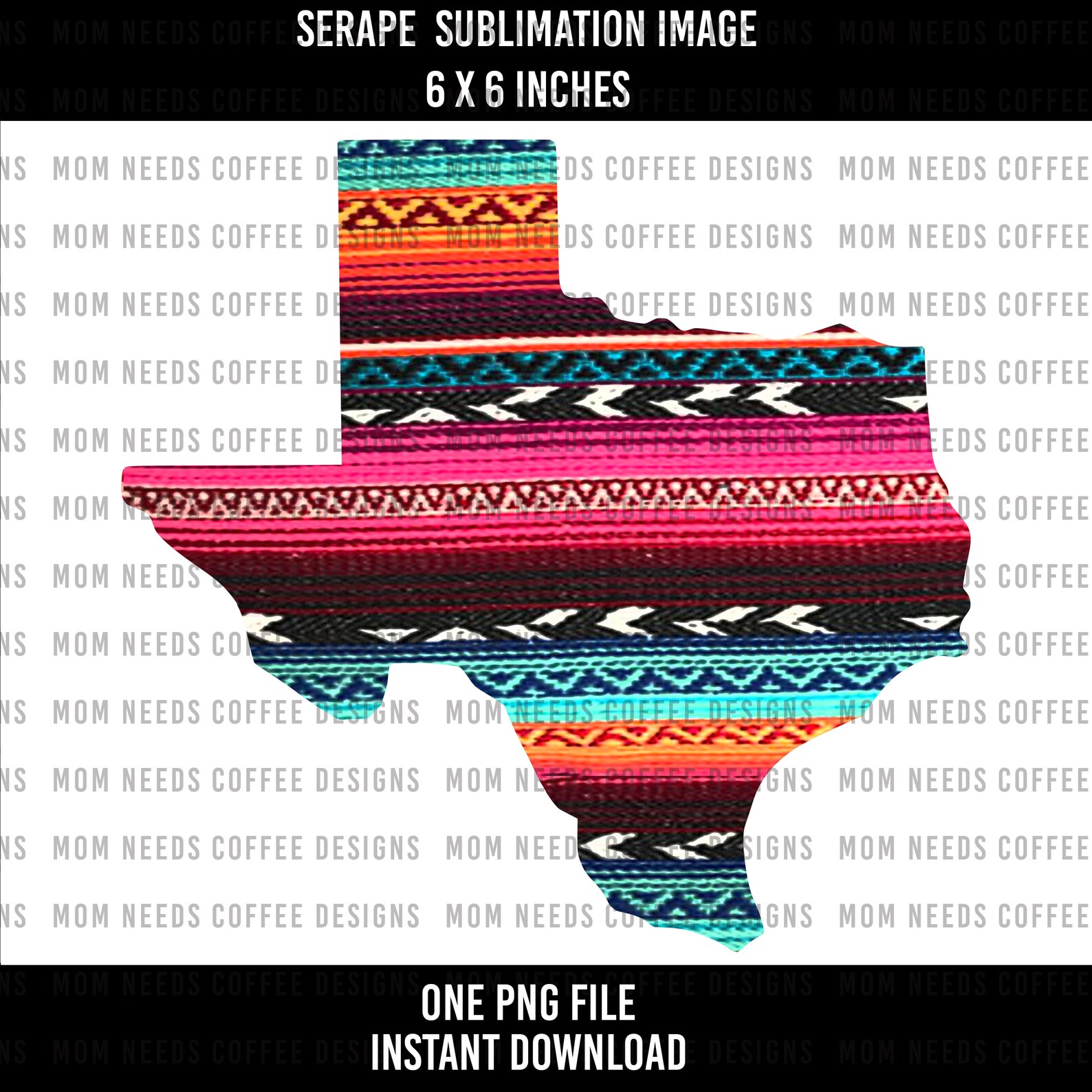 Serape Texas PNG Outline Texas Sublimation Home Serape PNG - Etsy