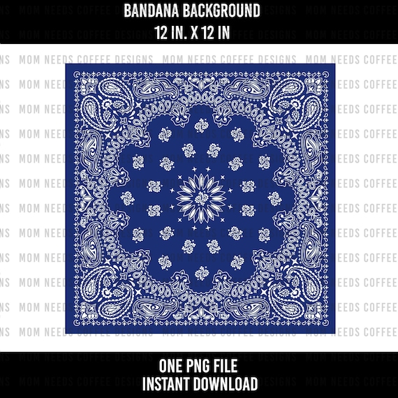 Blue Bandana Background Clipart