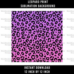 Rainbow Leopard Print Sublimation Background PNG Leopard Sublimation ...