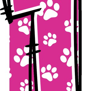 Paw Print Alphabet Doodle Font Letters Dog Numbers Puppy Sublimation ...