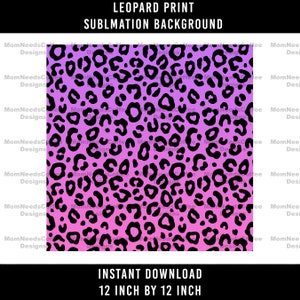 Rainbow Leopard Print Sublimation Background PNG Leopard Sublimation ...