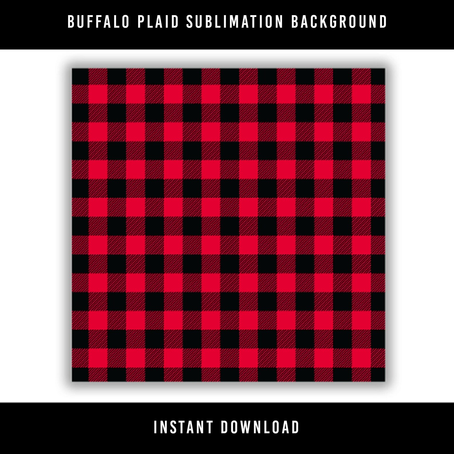 Red Buffalo Plaid Sublimation Background Clipart PNG Plaid | Etsy