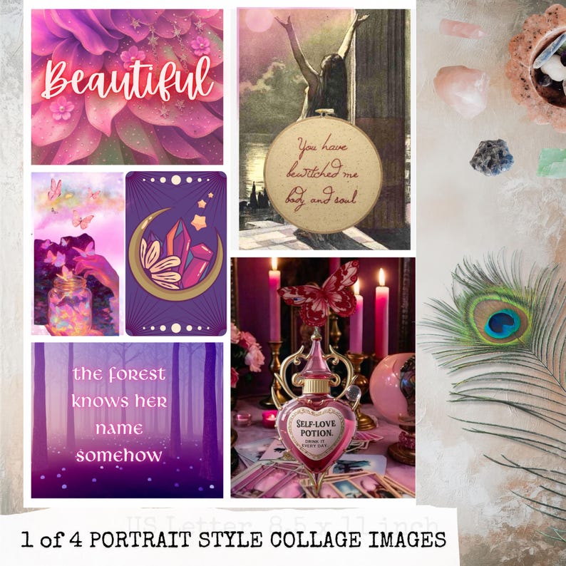 2026 Celestial Dreamer Vision Board Kit | Mystische Collage/Journal ...