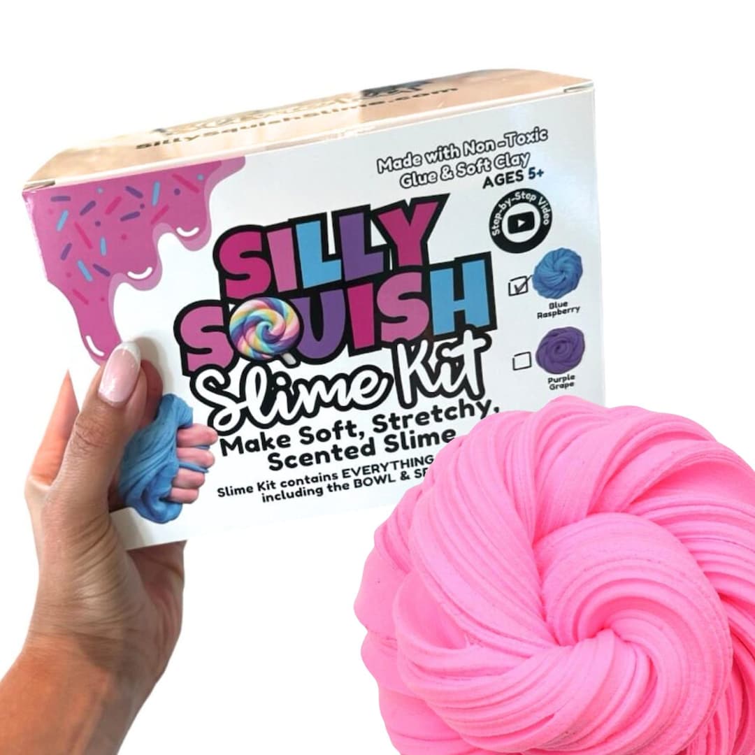 DIY Slime Kit- PINK Bubblegum Butter Slime, Soft, Squishy & Stretchy ...
