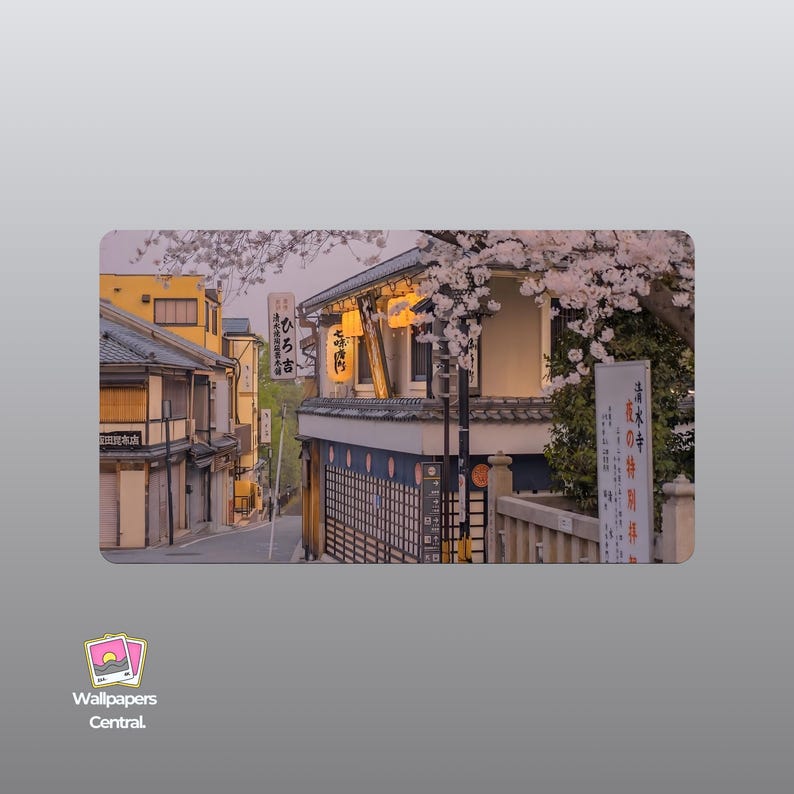 Kyoto Sakura Street – 4K Japanese City Desktop Wallpaper (digital ...