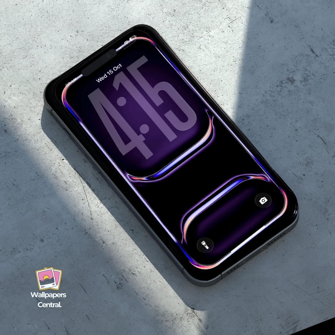 Purple Liquid Glass iPhone Wallpaper | Purple OLED Lockscreen ...