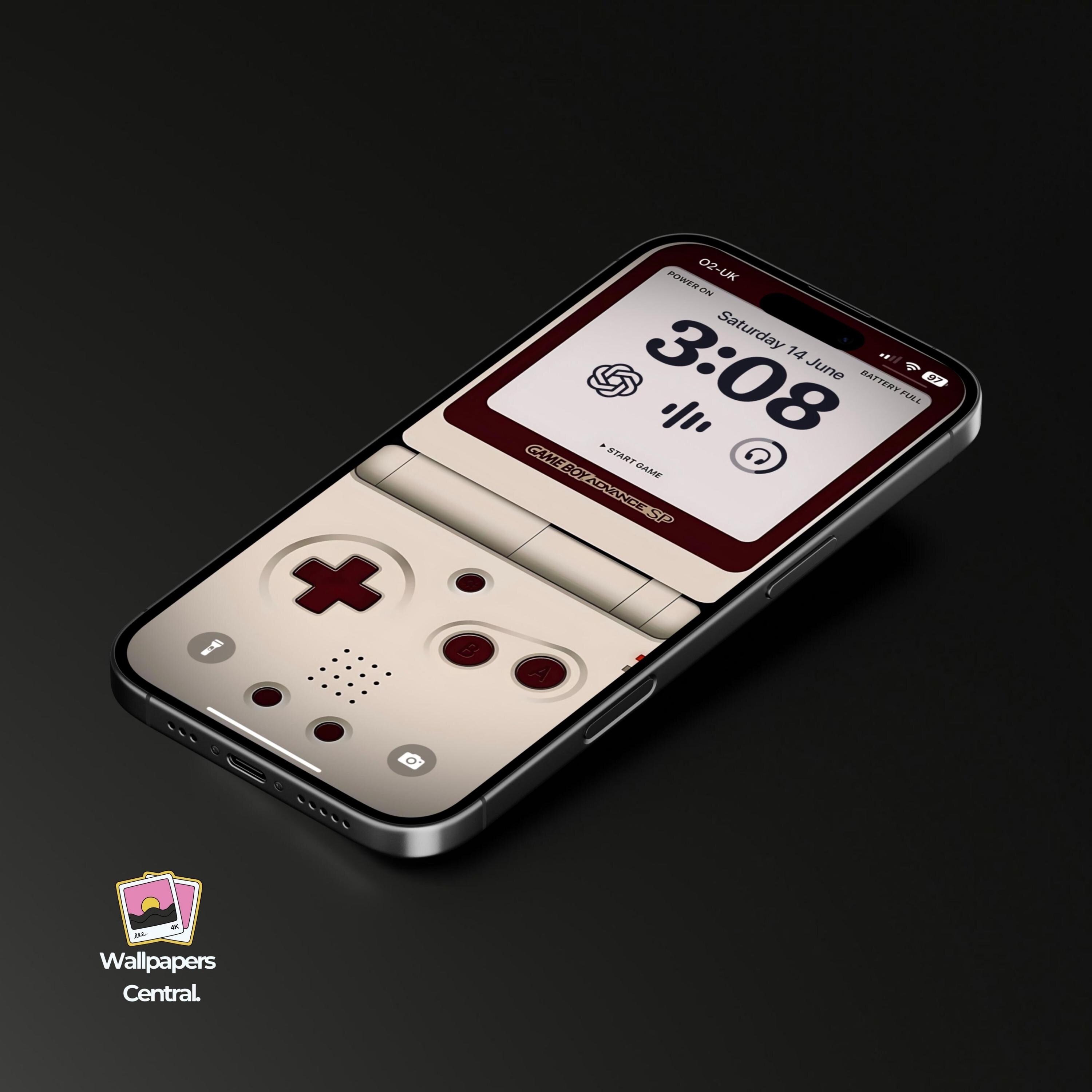 Gameboy Advance SP 4K Wallpaper: Retro Console Art (digital Download - Etsy