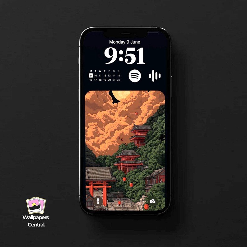 Japanese Temple iPhone Wallpaper | 4K Mobile Lockscreen (digital ...