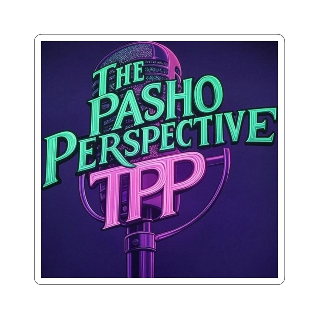 The Pasho Perspective Kiss-cut Stickers - Vibrant Mic Design for ...