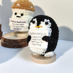 Positive Crochet Vegetables and Fruits, Crochet Desk Buddy, Emotional ...