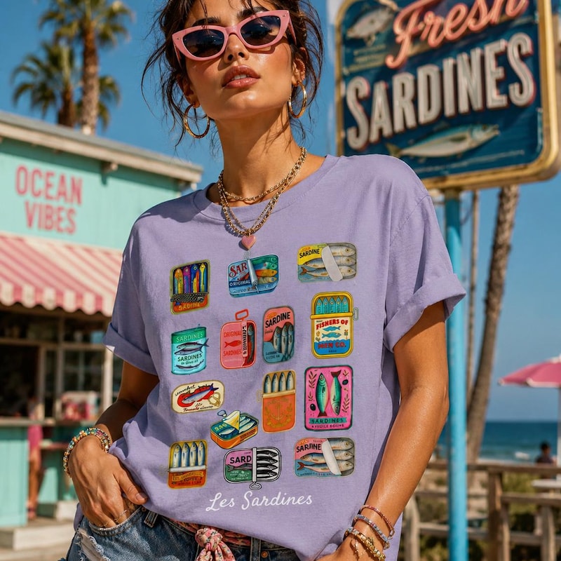 Womens Sardine Shirt - Etsy