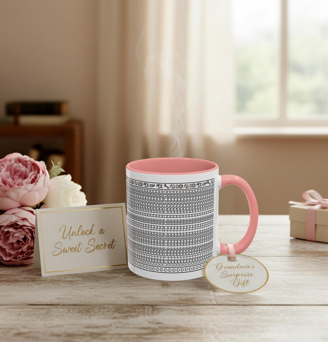 Baby Reveal Announcementl Mug: Hidden Message Coffee Cup, Surprise Gift ...