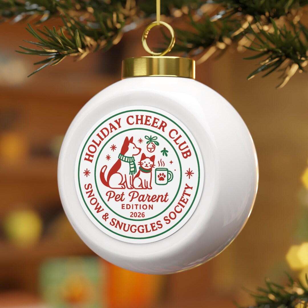 Personalized Pet Christmas Ornament: 2026 Holiday Cheer Club Keepsake ...