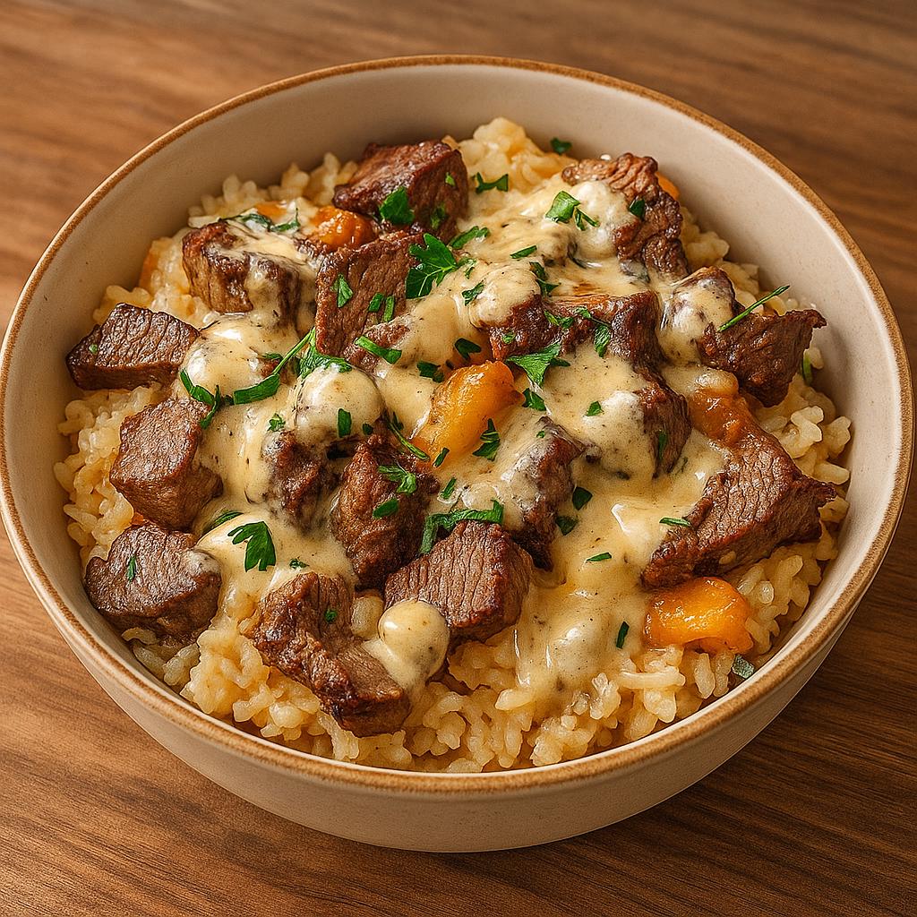 Cheesy Steak & Rice Recipe: Printable Comfort Food (PDF Download) - Etsy