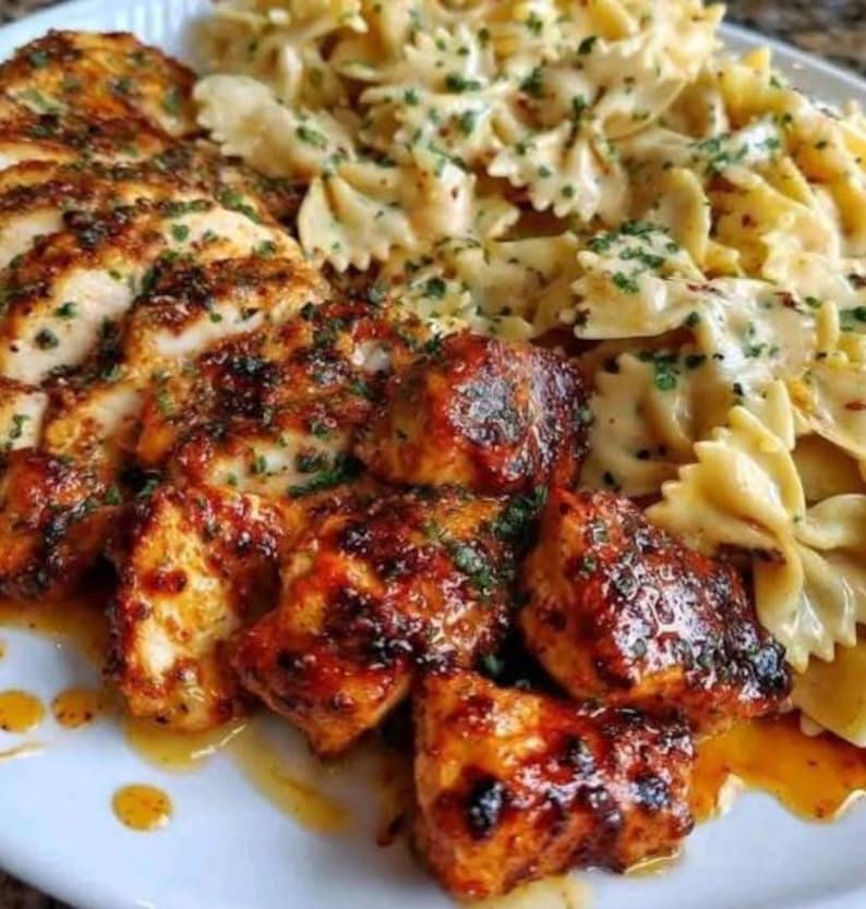 Spicy Cajun Chicken Bowtie Pasta Recipe (PDF Download) - Etsy