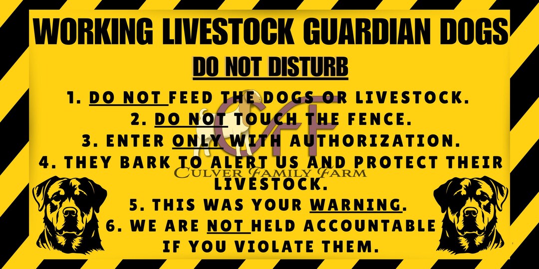 Livestock Guardian Dogs Banner, Downloadable, Graphic - Etsy