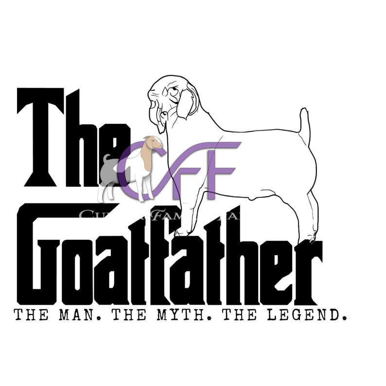 The Goatfather, Downloadable, Graphic - Etsy