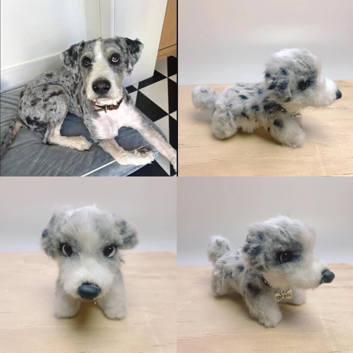 Custom Plush Dog Doll Custom Pet Keepsake Custom Dog Portrait Keepsake ...