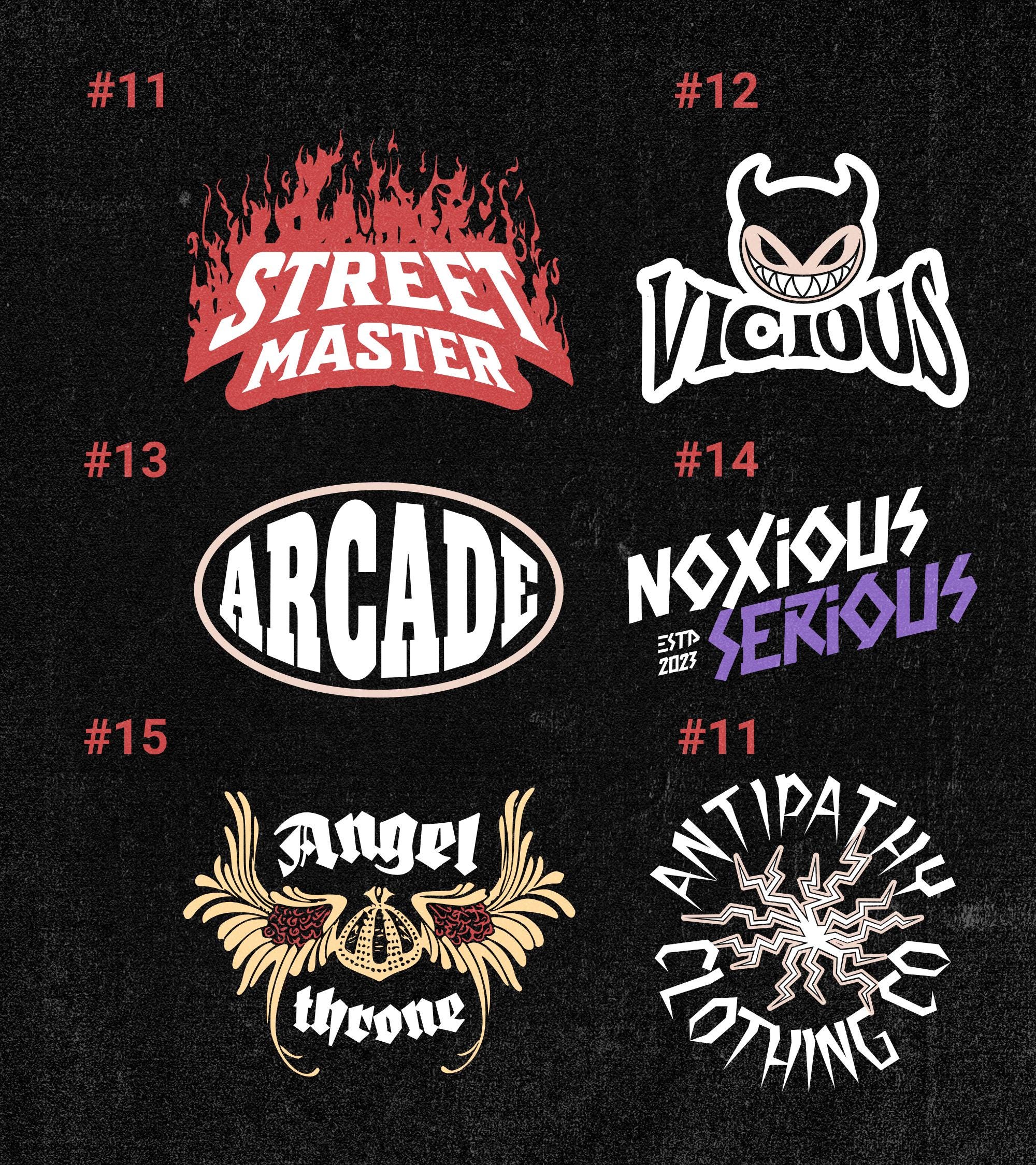 Custom Digital Y2K Logo, Y2K Streetwear Logos - Etsy