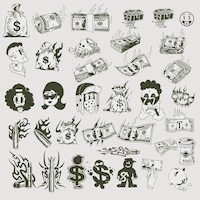 MONEY SVG, Cash Design, Money Clipart, Cash Silhouette, Dollar Bill Svg ...