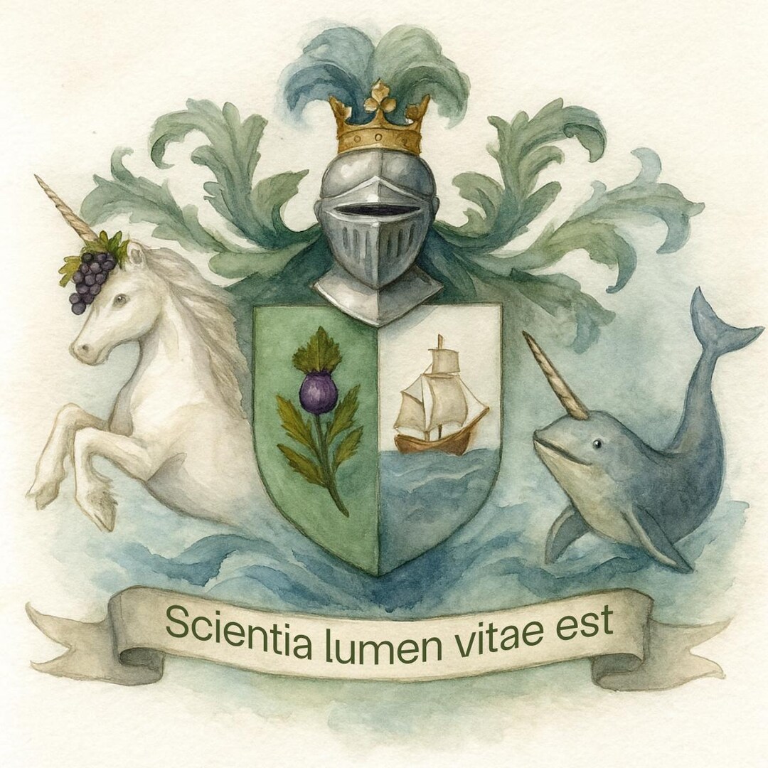 Custom Family Crest Design | Personalized Coat of Arms | Heraldic Logo ...