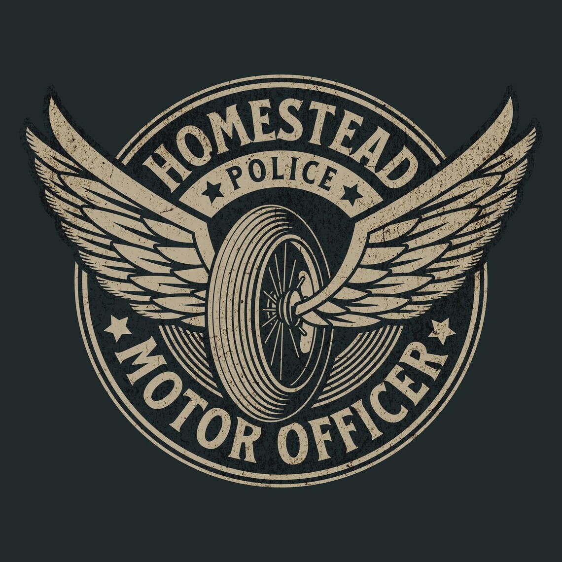 Custom Logo, Homestead Police Motor Officer. - Etsy