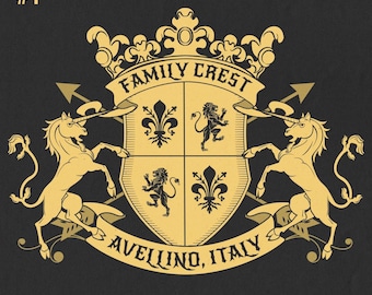 Family Crest Coat of Arms | Custom Logo Design | Family Crest - Etsy