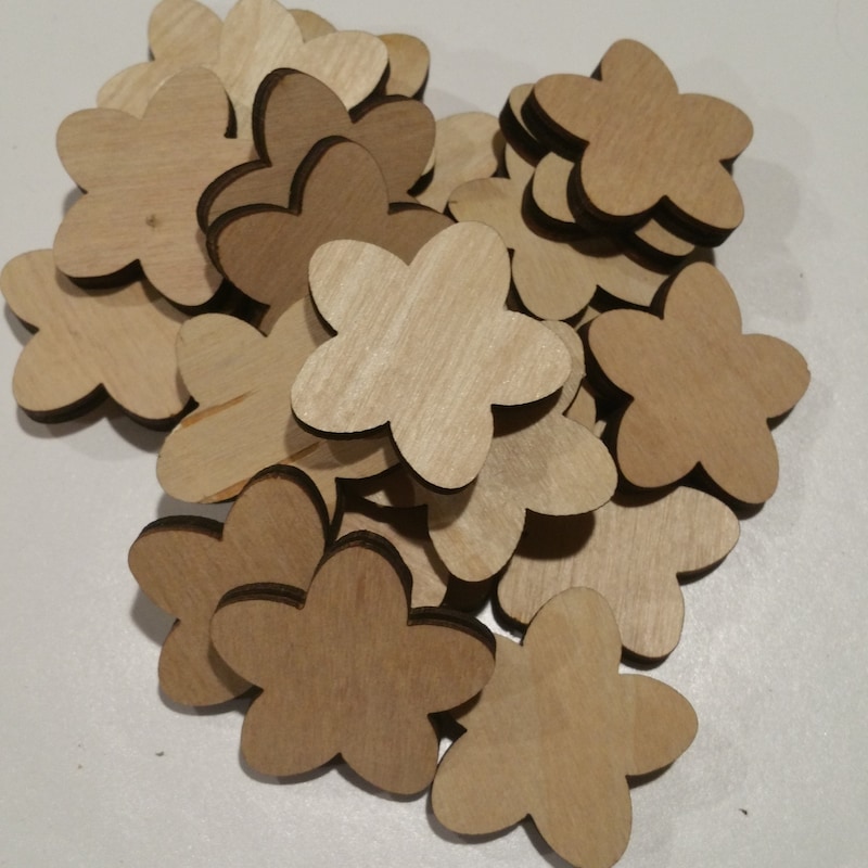 Wood Flower Shapes - Etsy